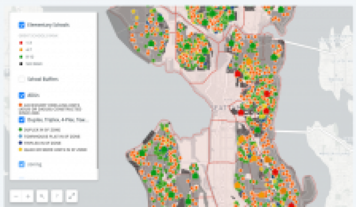Map Monday: Multi-Family Housing in Single Family Zones: Schools | Data ...